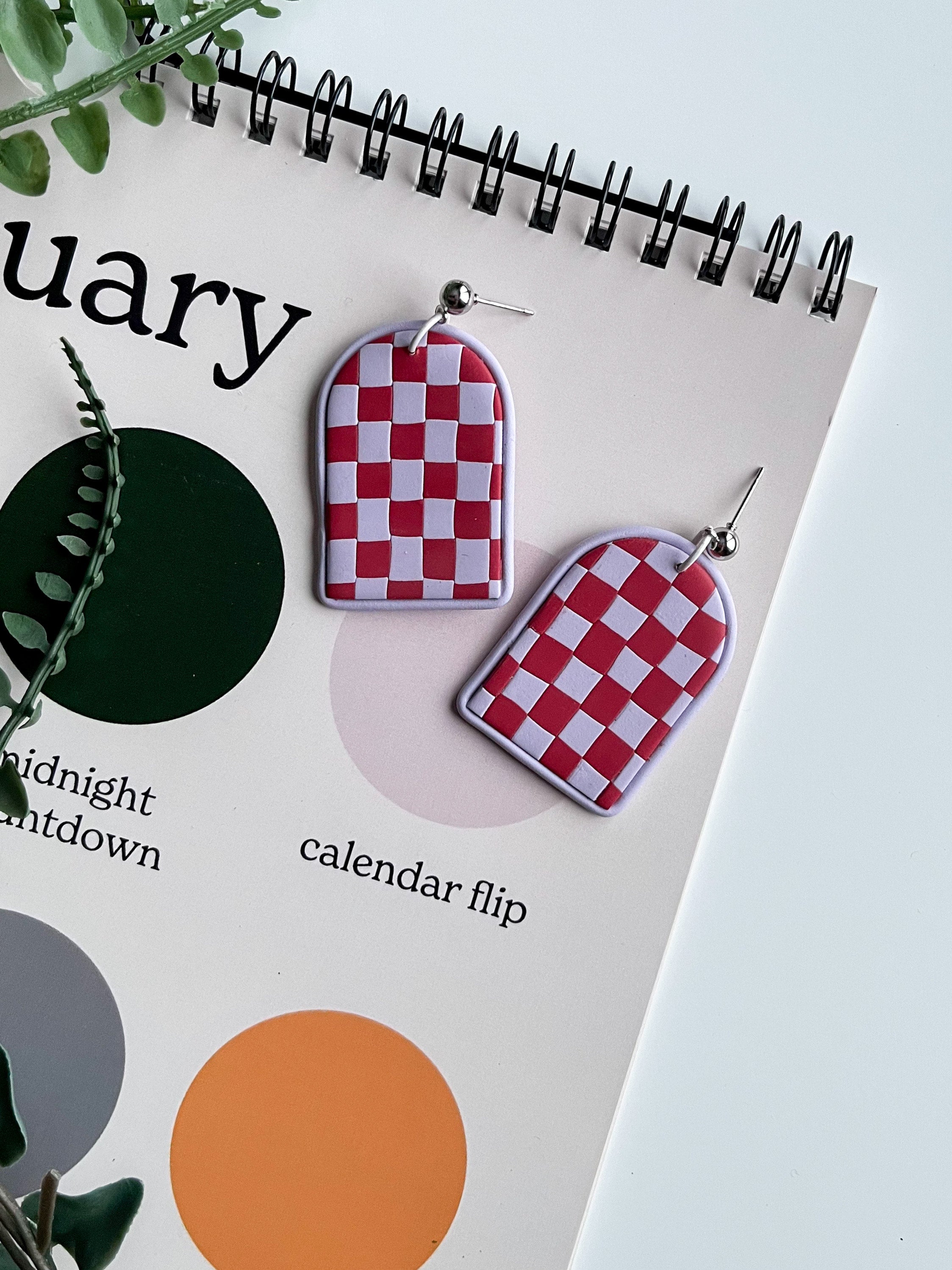 January Calendar Flip + Midnight Kiss Checkered | KJ West Designs
